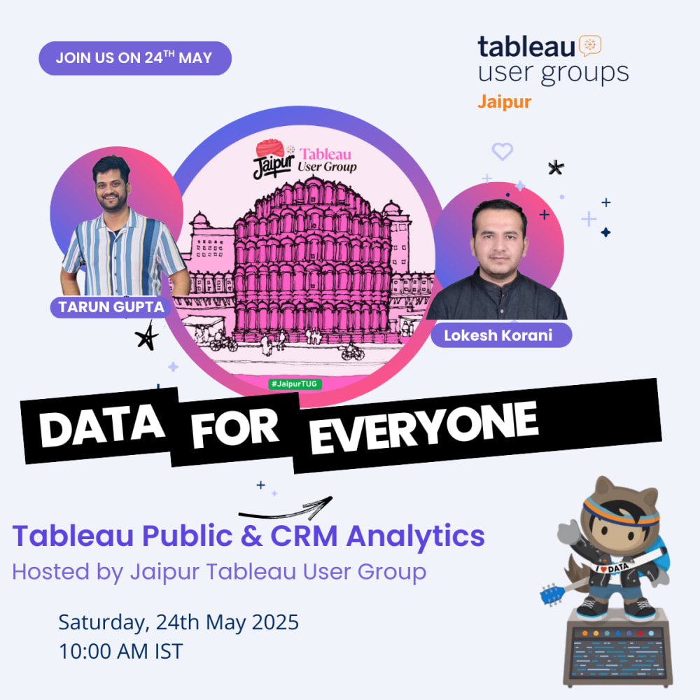 Tableau Jaipur Tableau User Group